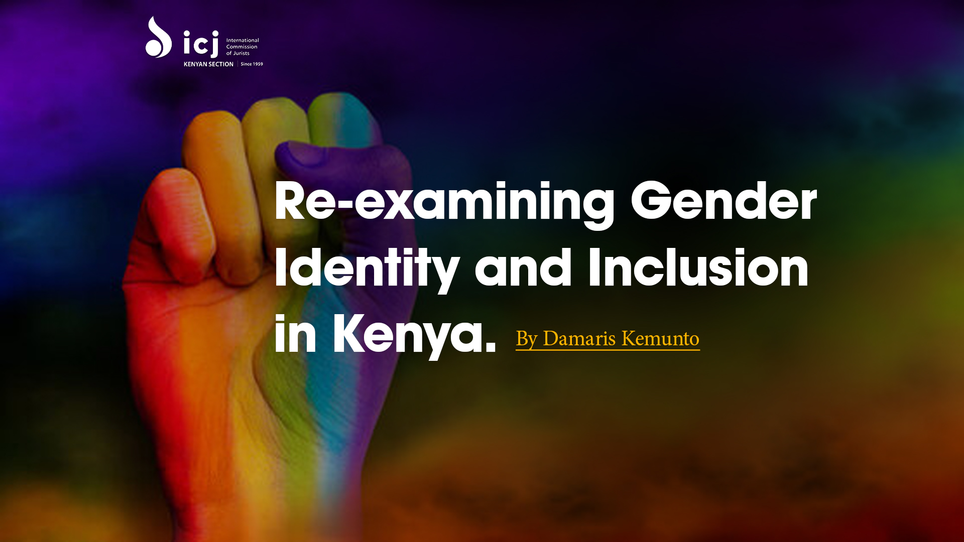 Re-examining Gender Identity and Inclusion in Kenya. - ICJ Kenya
