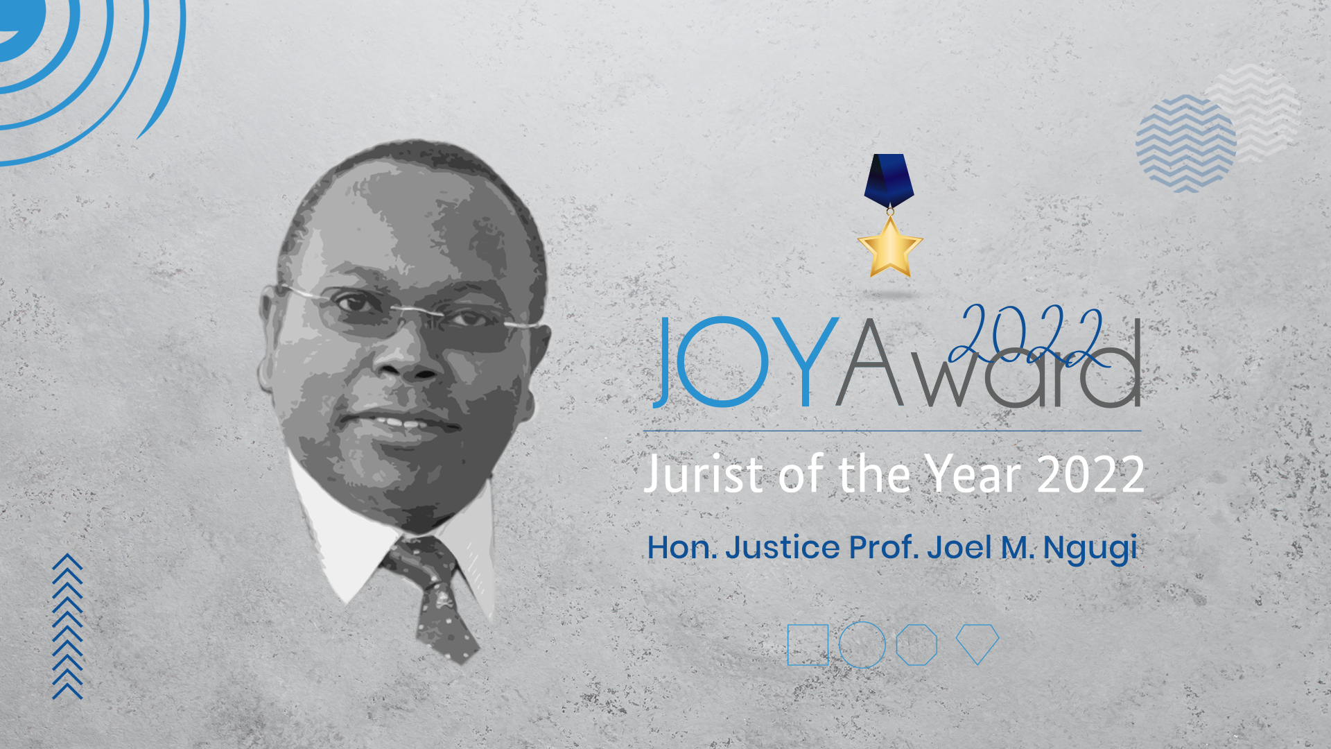 JOYA 2022 Acceptance Speech - Hon. Justice Joel Ngugi - ICJ Kenya